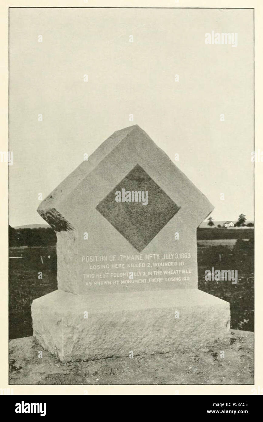 17th ME Infantry Marker p201 Stock Photo - Alamy