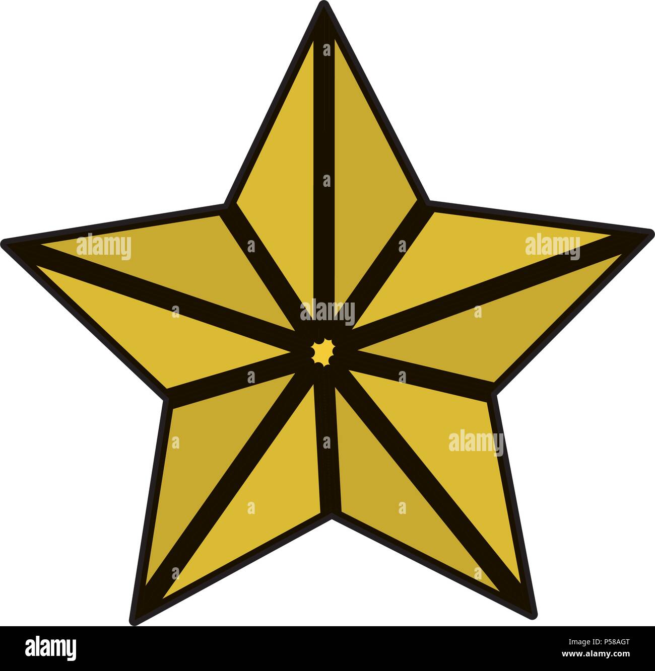 color sparkly star art symbol style vector illustration Stock Vector ...
