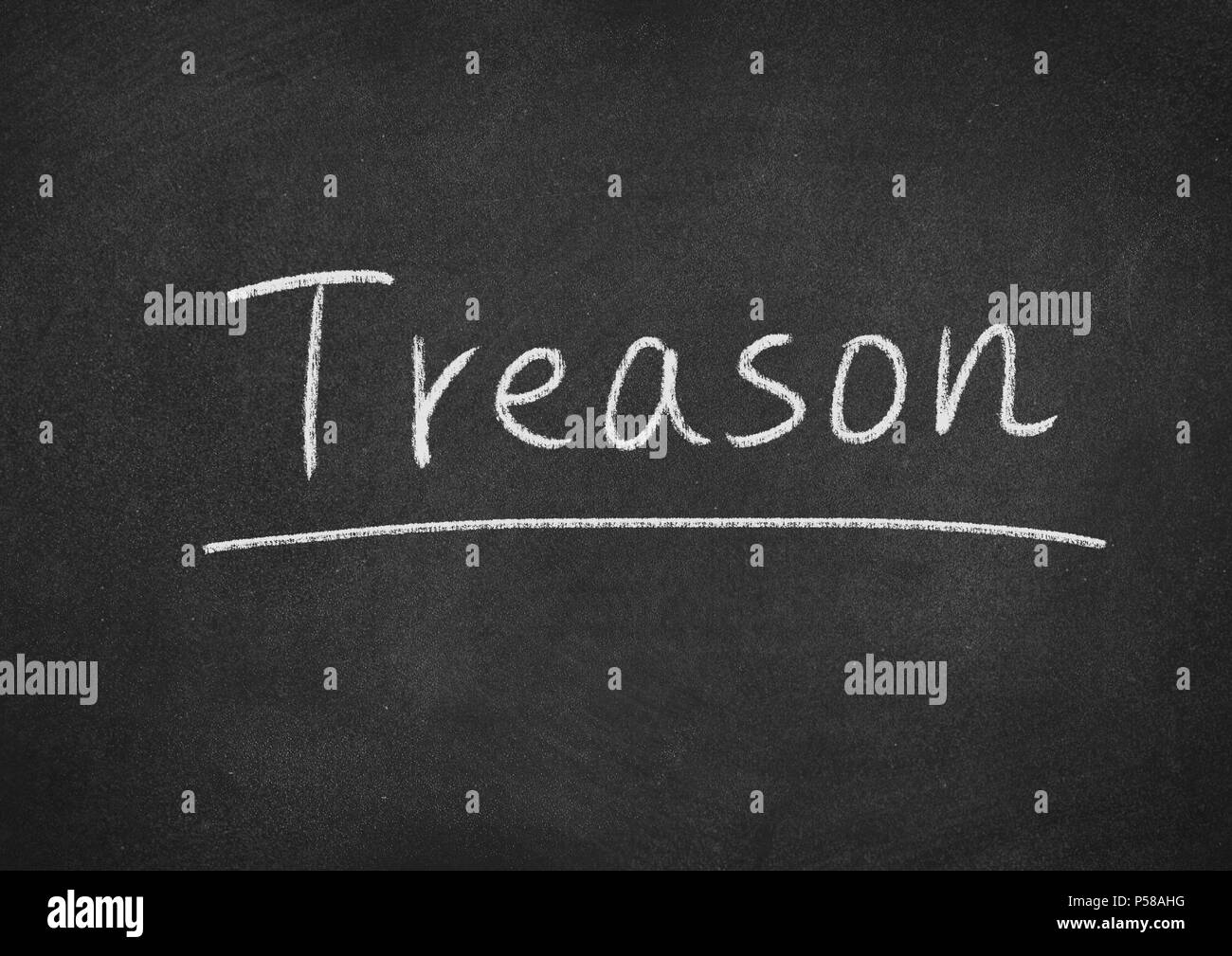 treason concept word on a blackboard background Stock Photo - Alamy