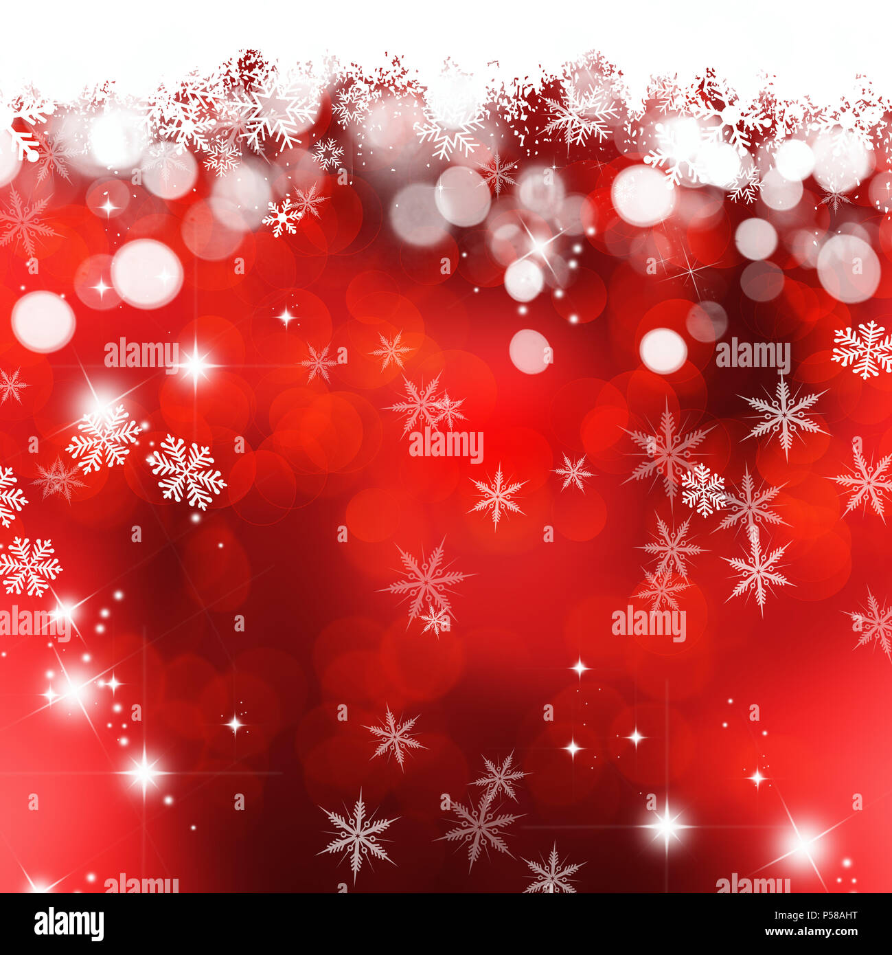 Christmas background of snowflakes and stars Stock Photo - Alamy