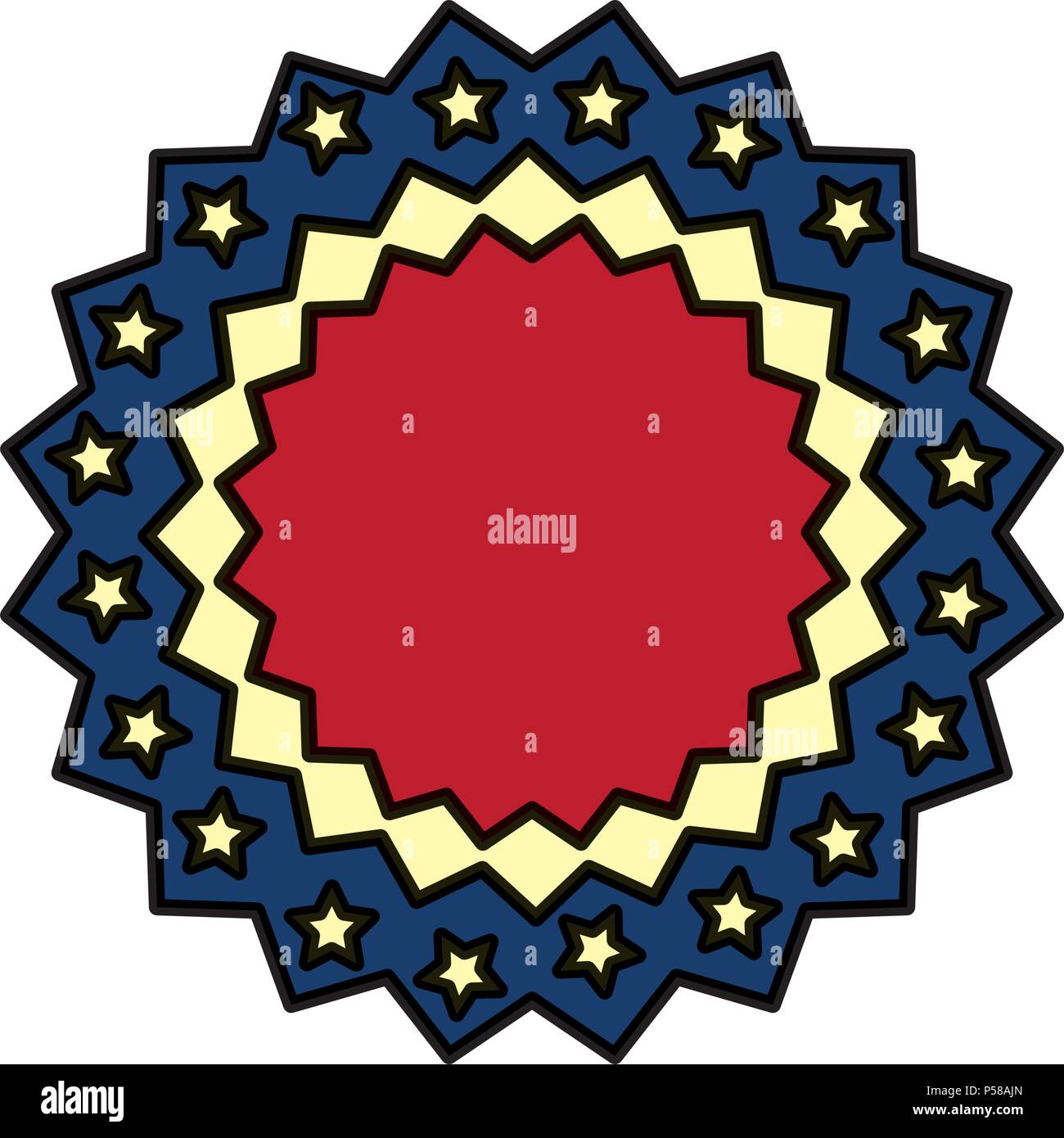 color america usa label country nation vector illustration Stock Vector ...