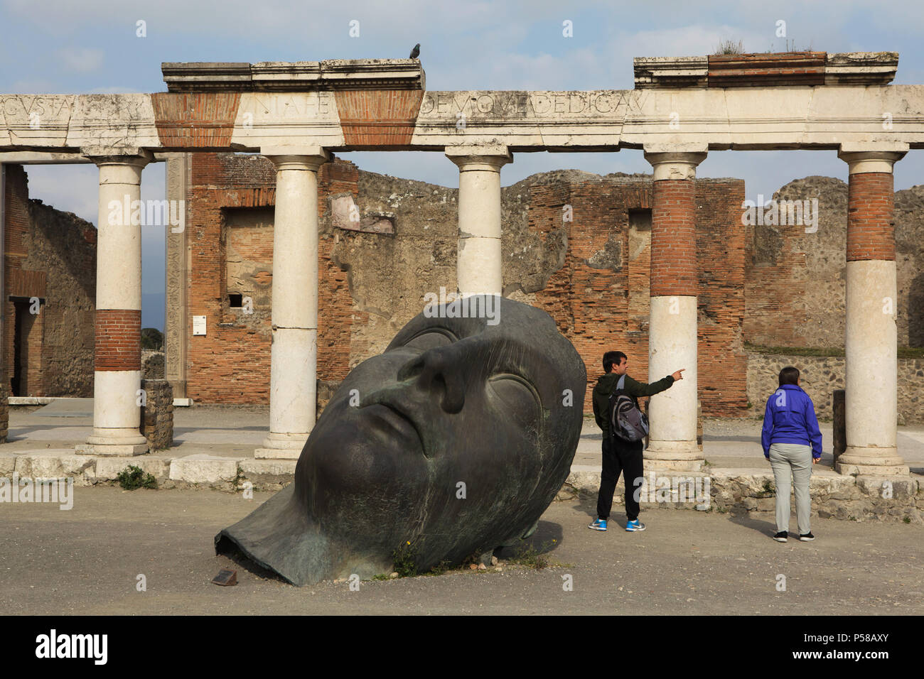Bronze statue entitled Memorie (2012) by Polish sculptor Igor Mitoraj ...
