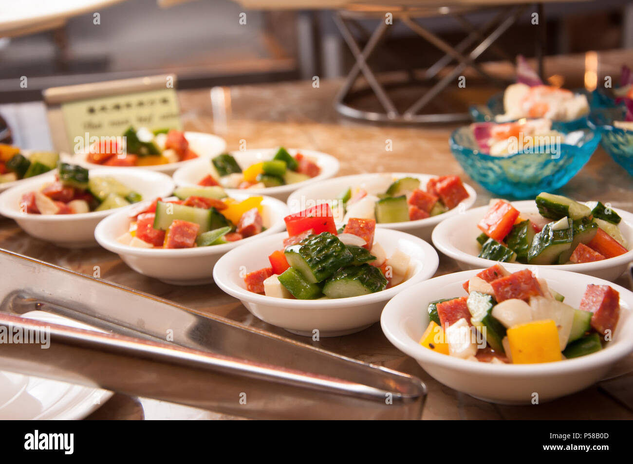 The restaurant food arrangement Stock Photo - Alamy