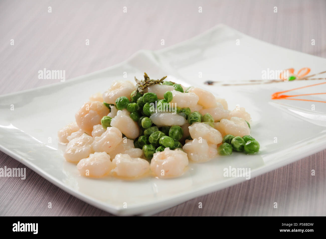 Chinese cuisine--Longjing shrimp Stock Photo - Alamy