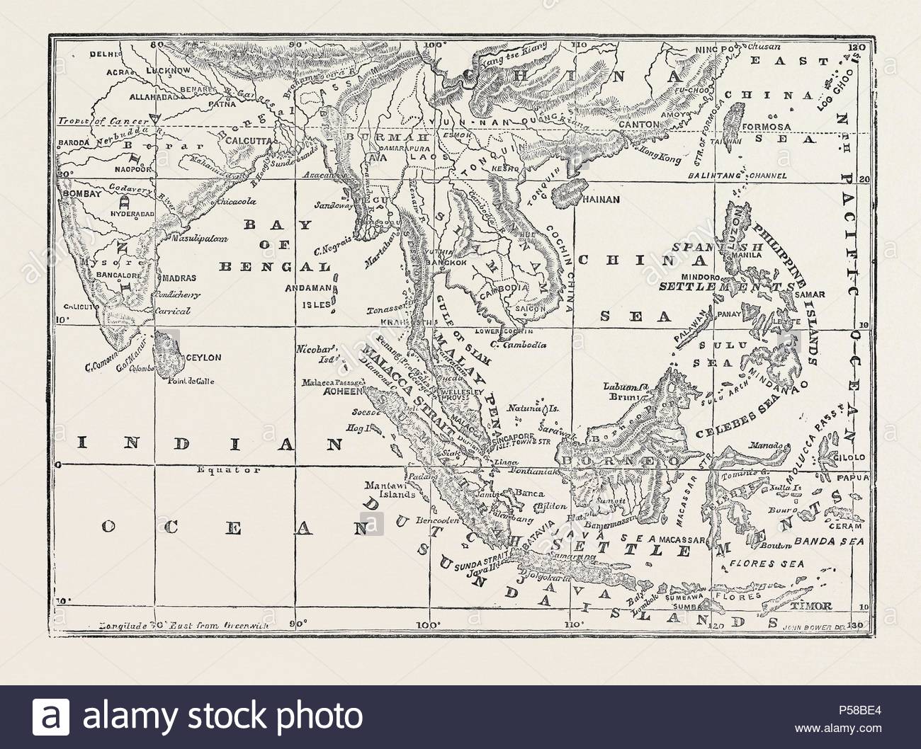 Malacca Map Stock Photos & Malacca Map Stock Images - Alamy