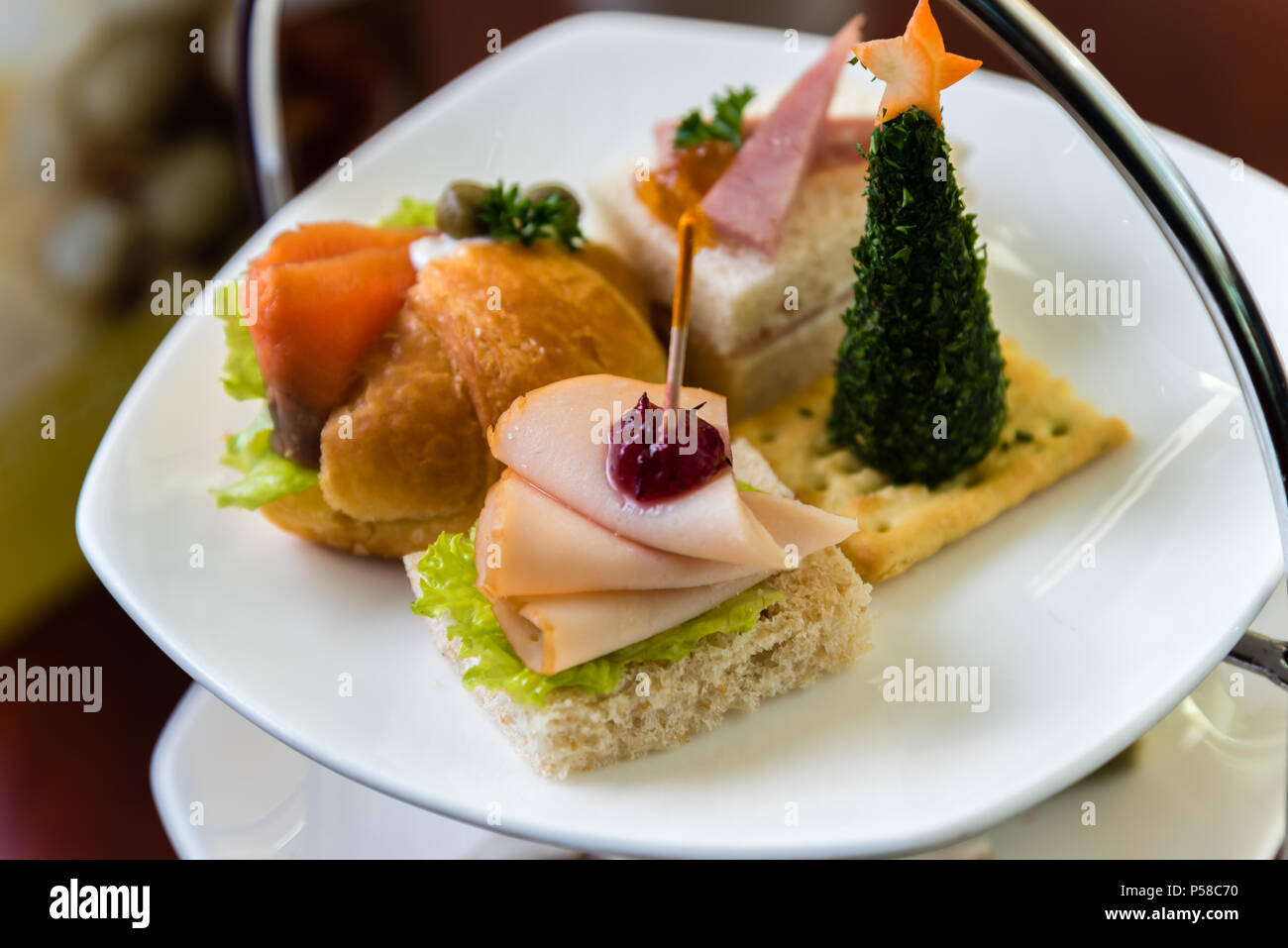 Afternoon tea snack Stock Photo - Alamy