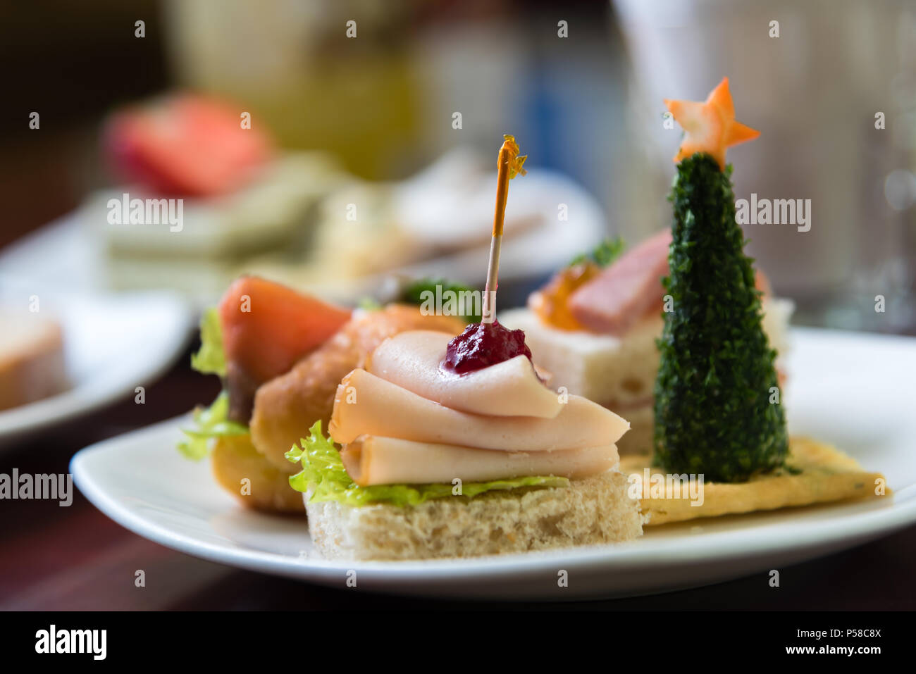 Afternoon tea snack Stock Photo - Alamy