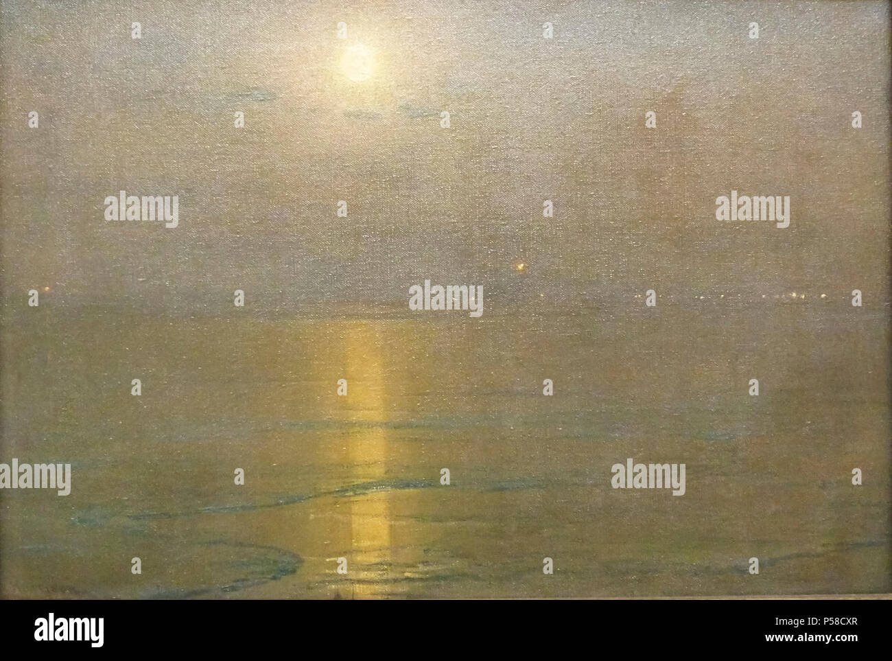 184 Thomas-Alexander Harrison Marine, la nuit Stock Photo - Alamy