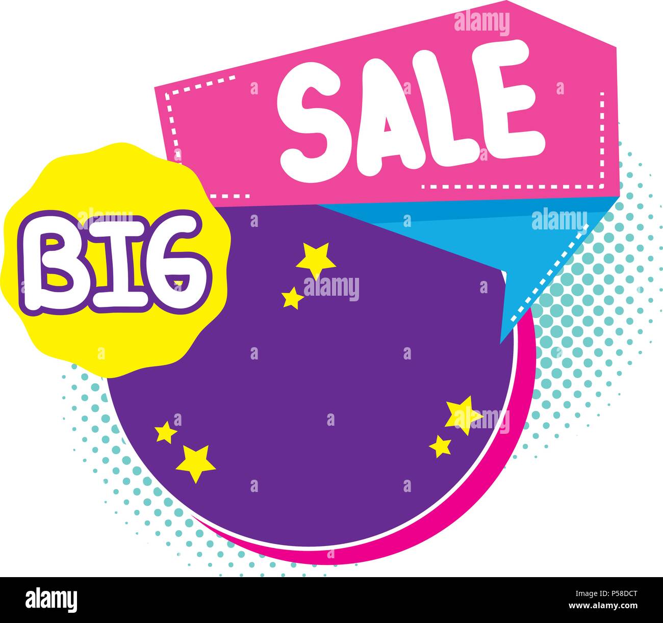 sale special promotion label store vector illustration Stock Vector ...