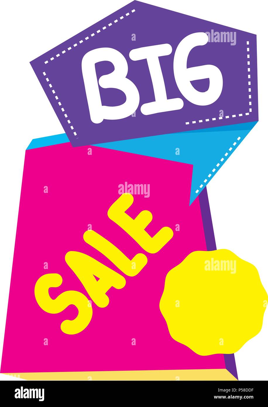 big sale special label discount vector illustration Stock Vector Image ...