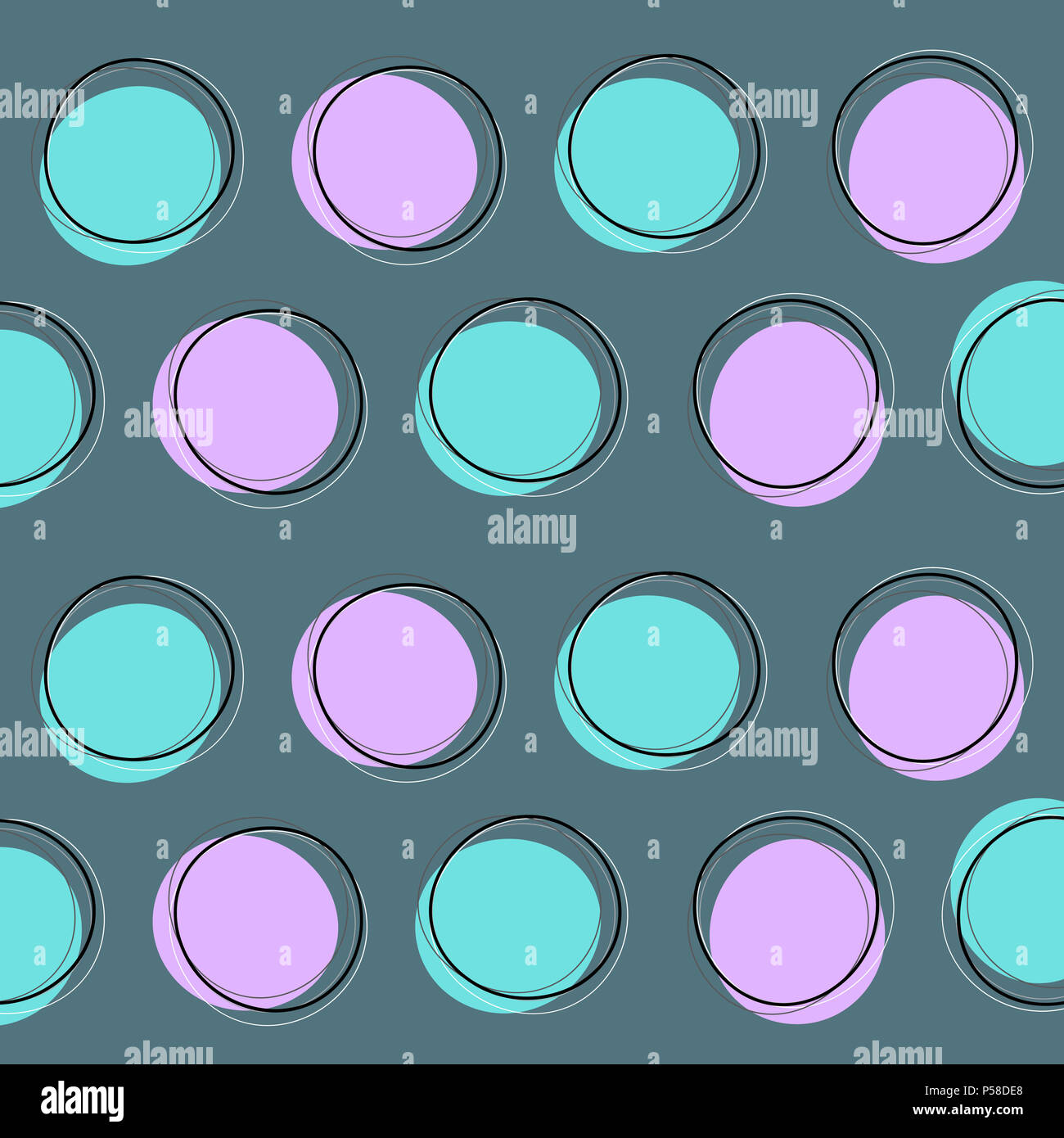 Abstract background with a retro circle design Stock Photo - Alamy