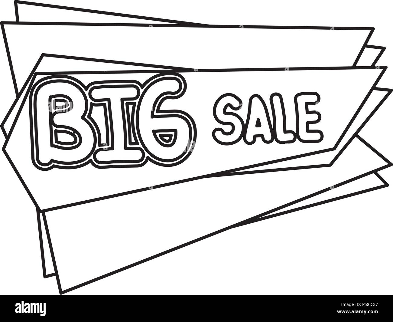 line sale special store label style vector illustration Stock Vector ...