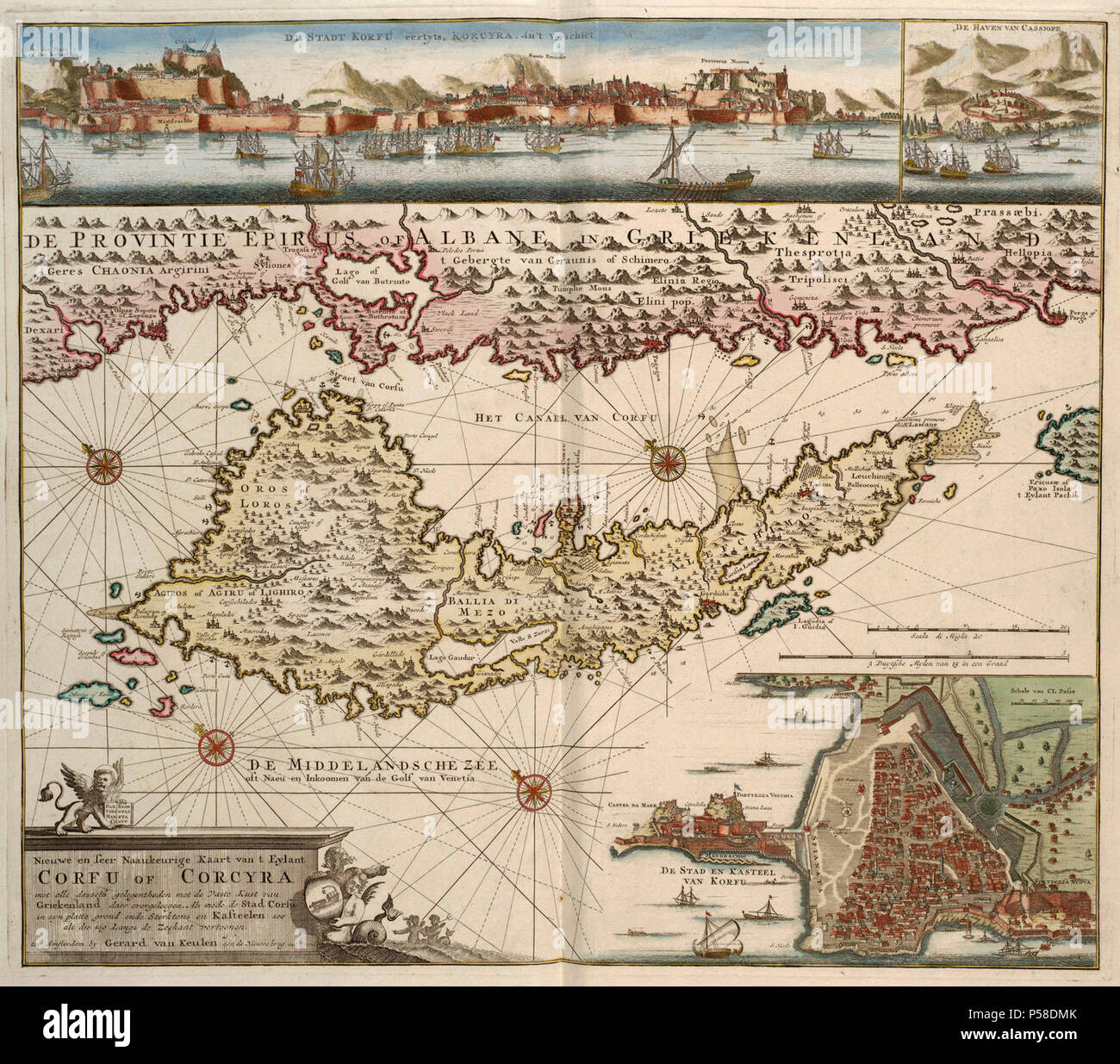 1790. Corfu of Corcyra Stock Photo - Alamy