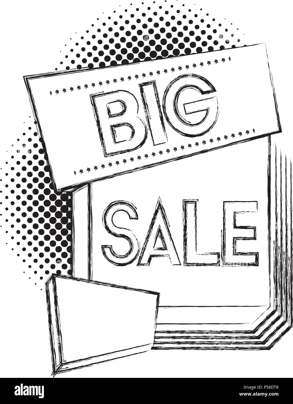 grunge sale special price label style vector illustration Stock Vector ...