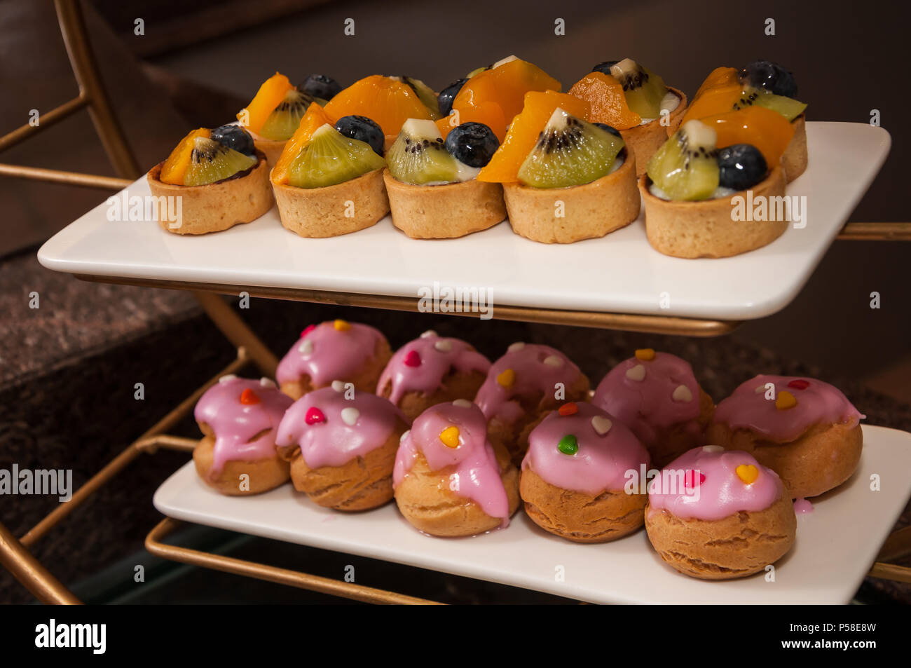 fruits tart and choux pastry Stock Photo - Alamy