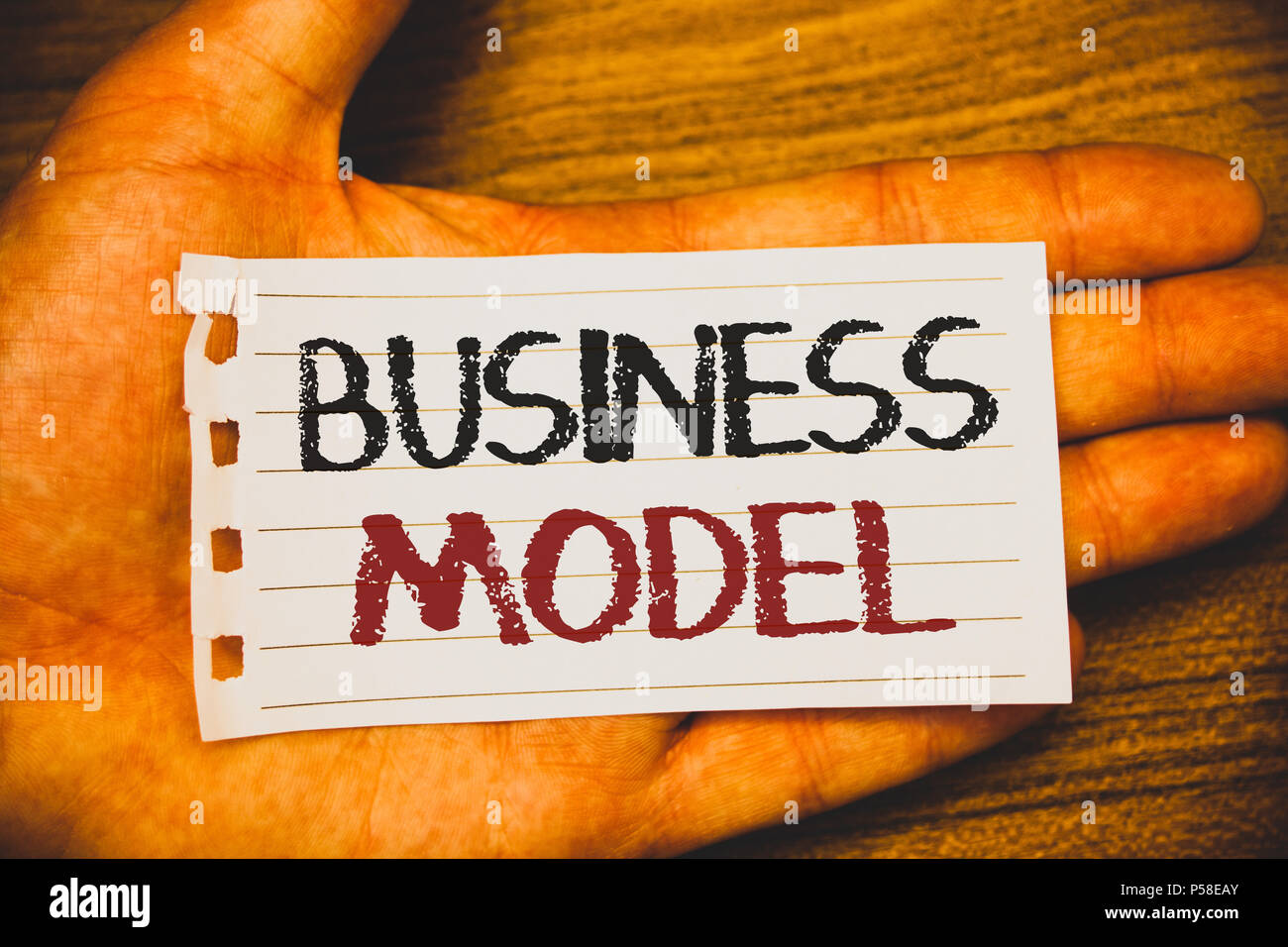 Handwriting text writing Business Model. Concept meaning Innovative ...