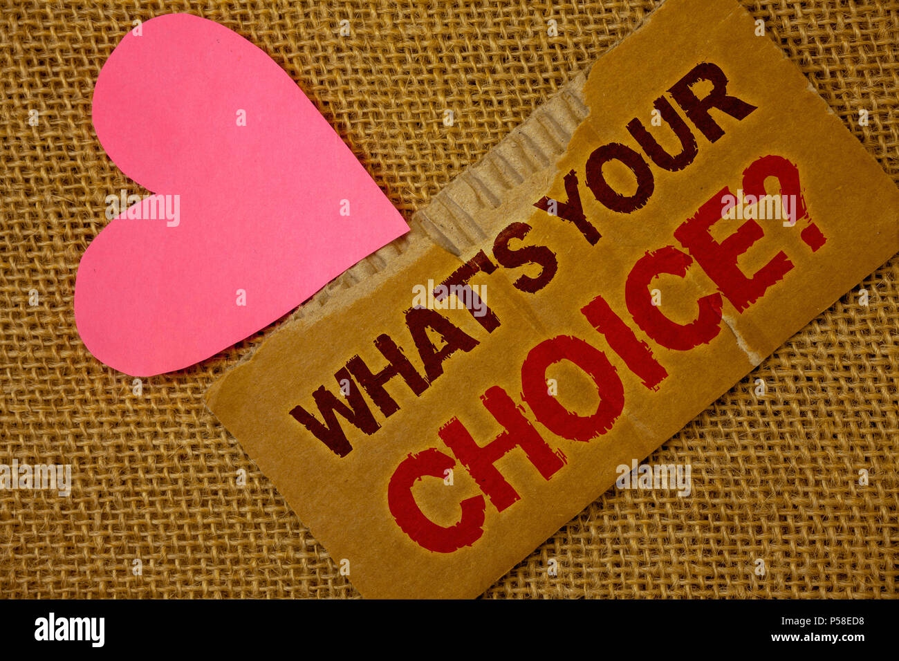 Word writing text What S Your Choice Question. Business concept for ...