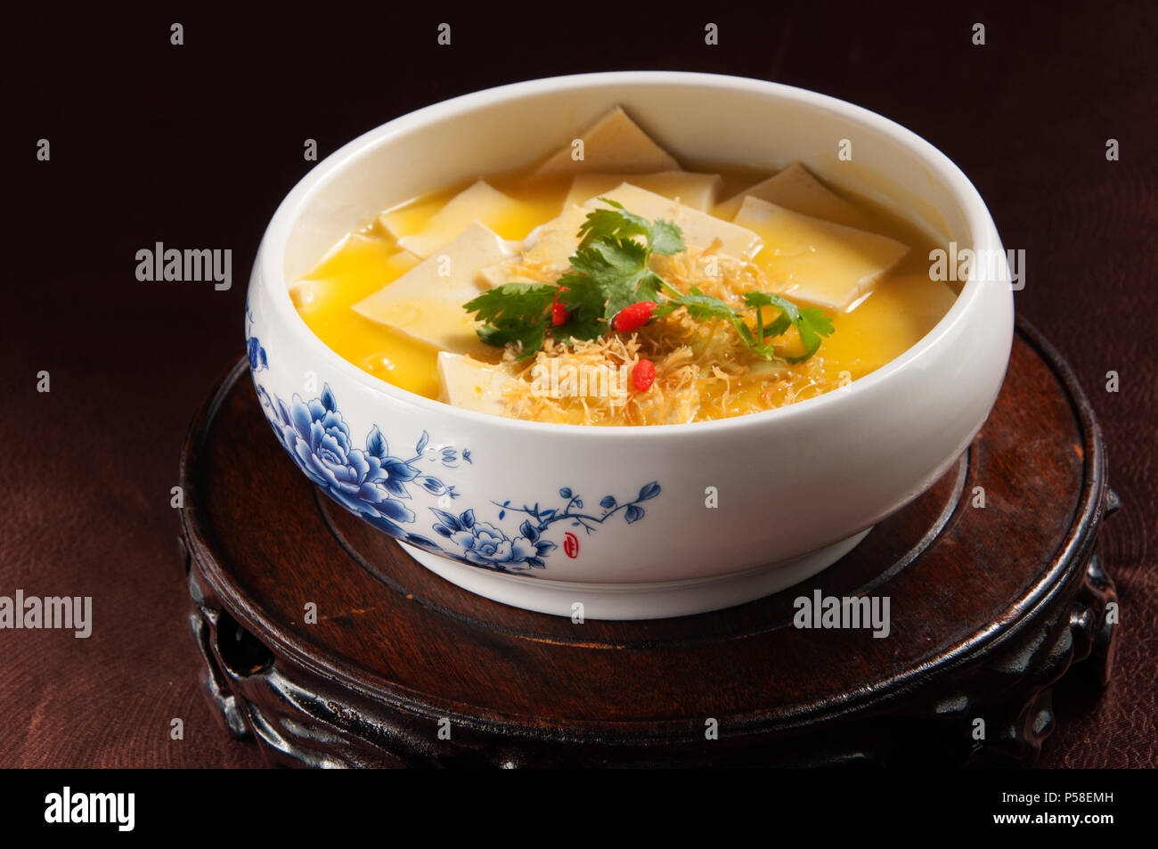 Scallop Chiba tofu Stock Photo - Alamy