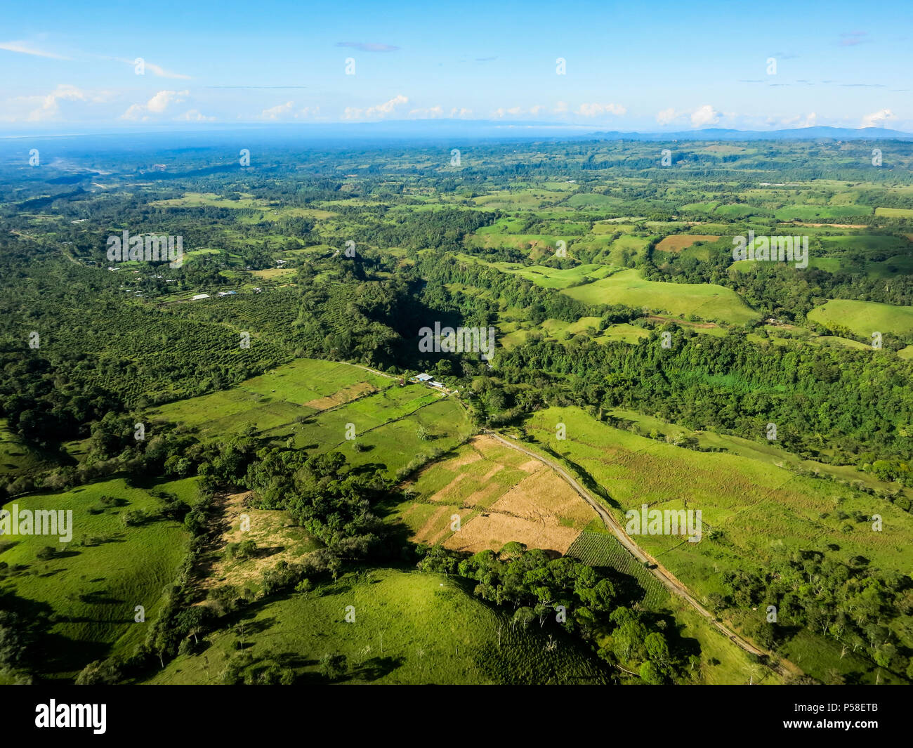Aerial view of Chiriqui, Panama Stock Photo - Alamy