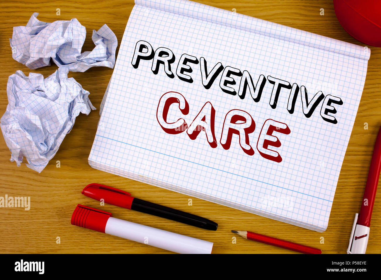 Text sign showing Preventive Care. Conceptual photo Health Prevention ...