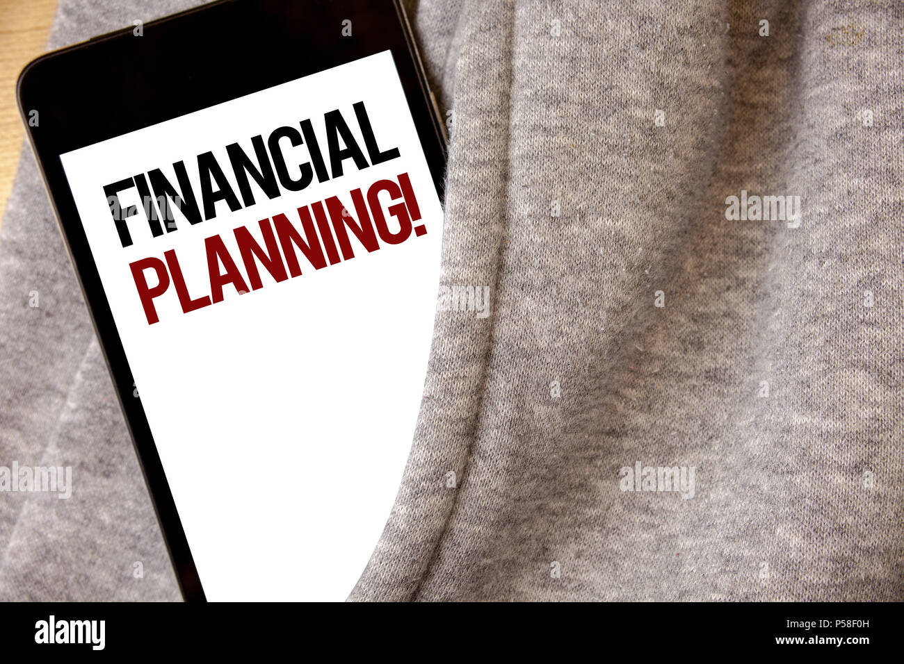 Handwriting text writing Financial Planning Motivational Call. Concept ...