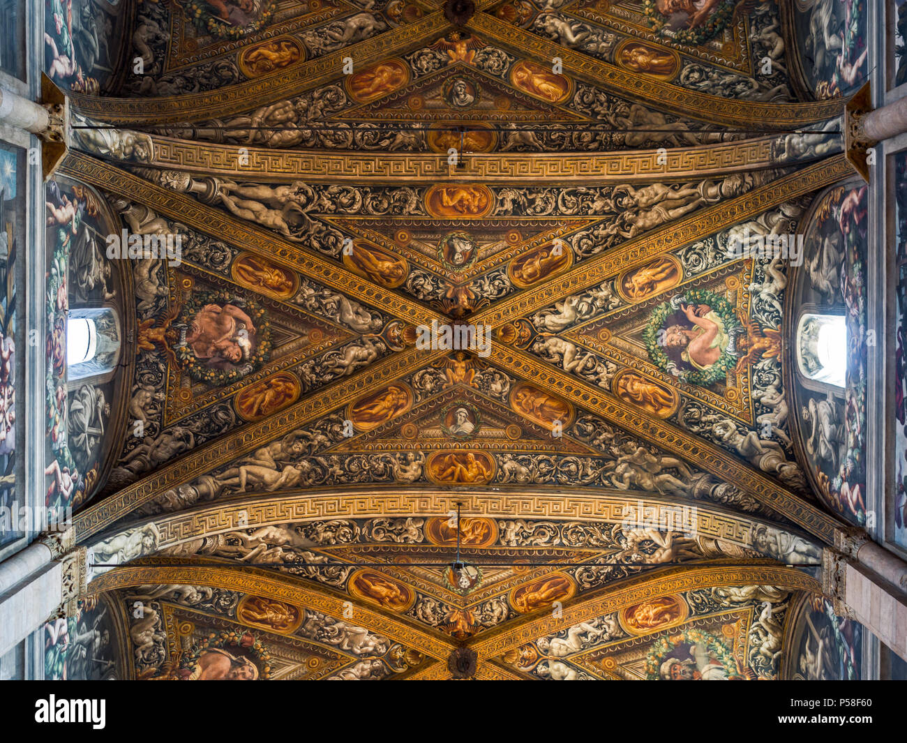 Painted angels on ceiling hi-res stock photography and images - Alamy