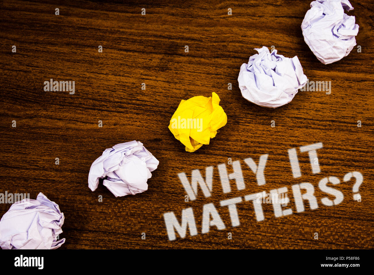 Text sign showing Why It Matters Question. Conceptual photo Important ...