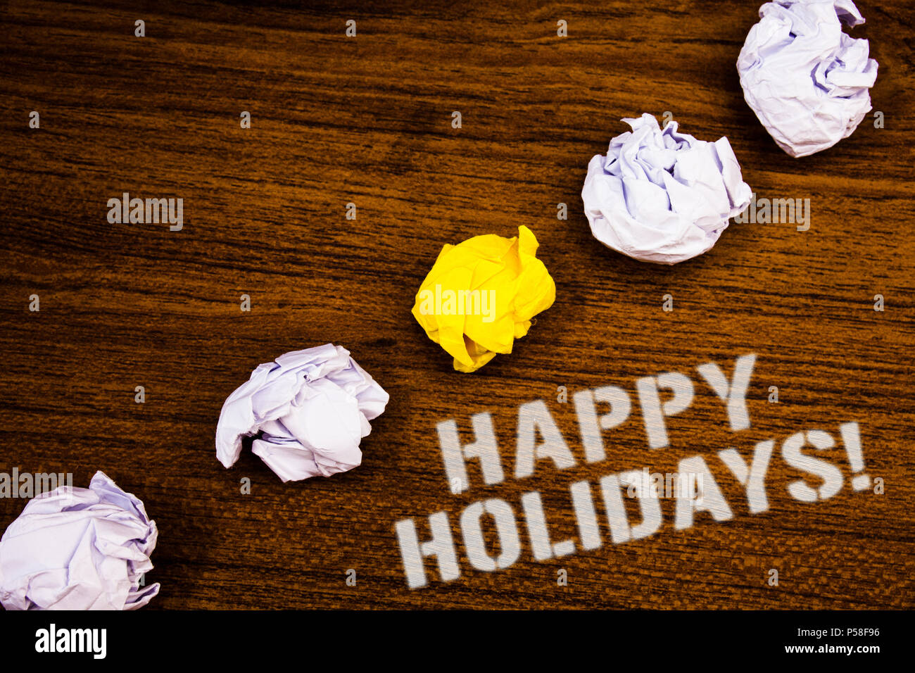 Text sign showing Happy Holidays Motivational Call. Conceptual photo ...
