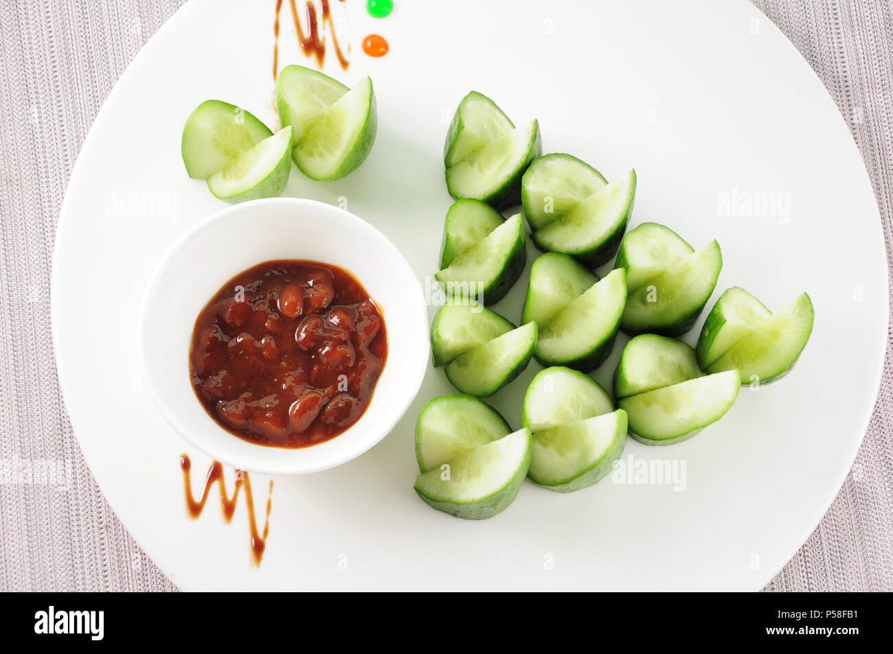 Chinese cuisine--sauce cucumber Stock Photo - Alamy