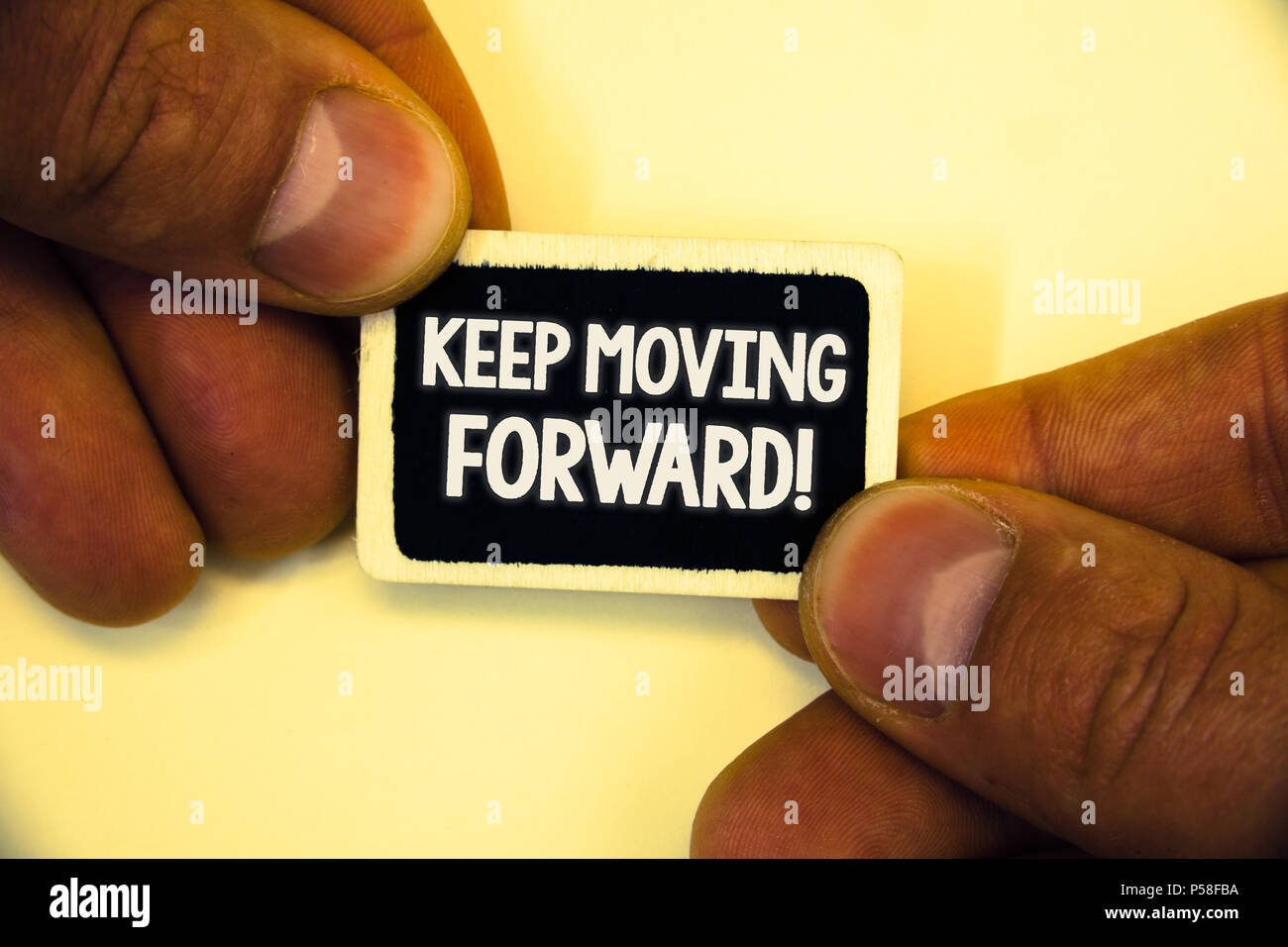 Word writing text Keep Moving Forward Motivational Call. Business ...