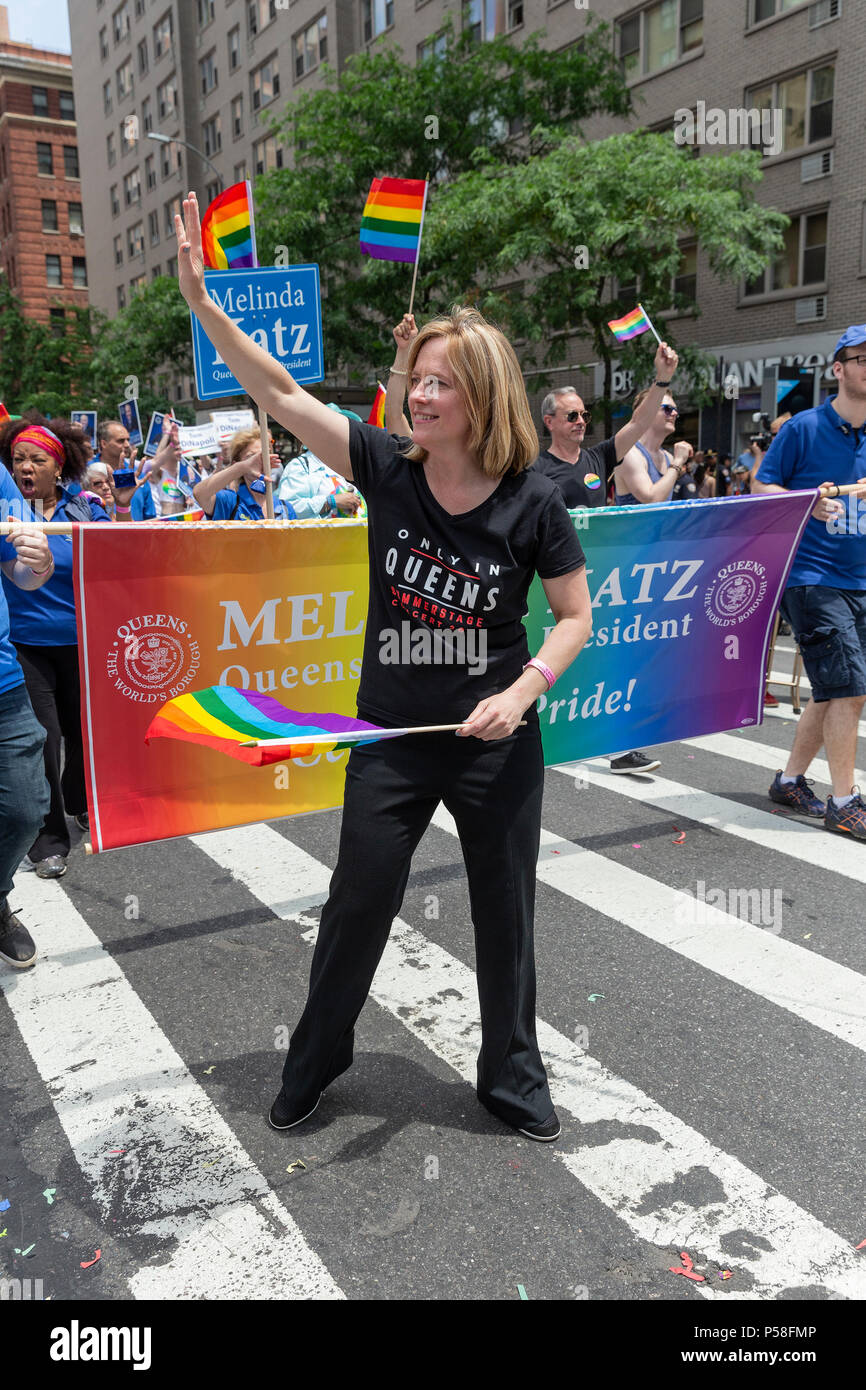New York, United States. 24th June, 2018. Queens borough president ...