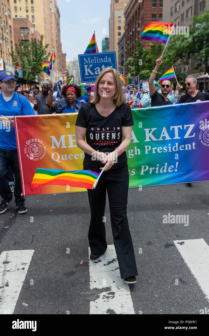 New York, United States. 24th June, 2018. Queens borough president ...