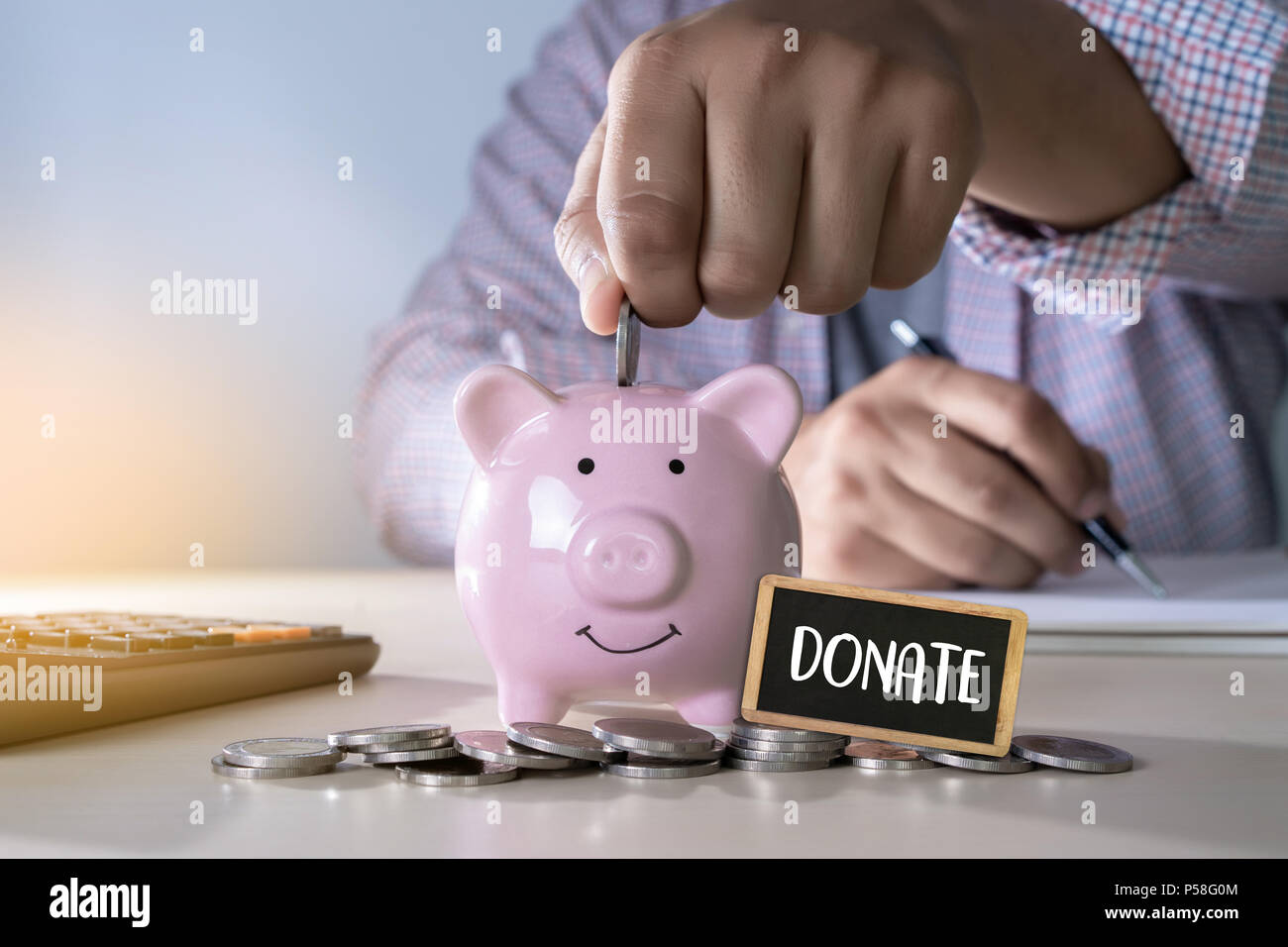 DONATE concept giving and donation Charity Give Help Stock Photo - Alamy