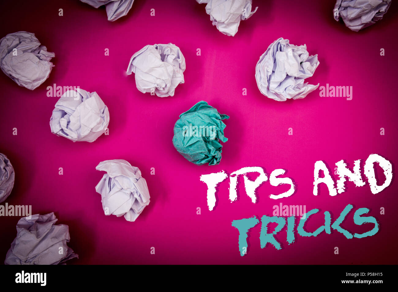 Text sign showing Tips And Tricks. Conceptual photo Suggestions to Make ...