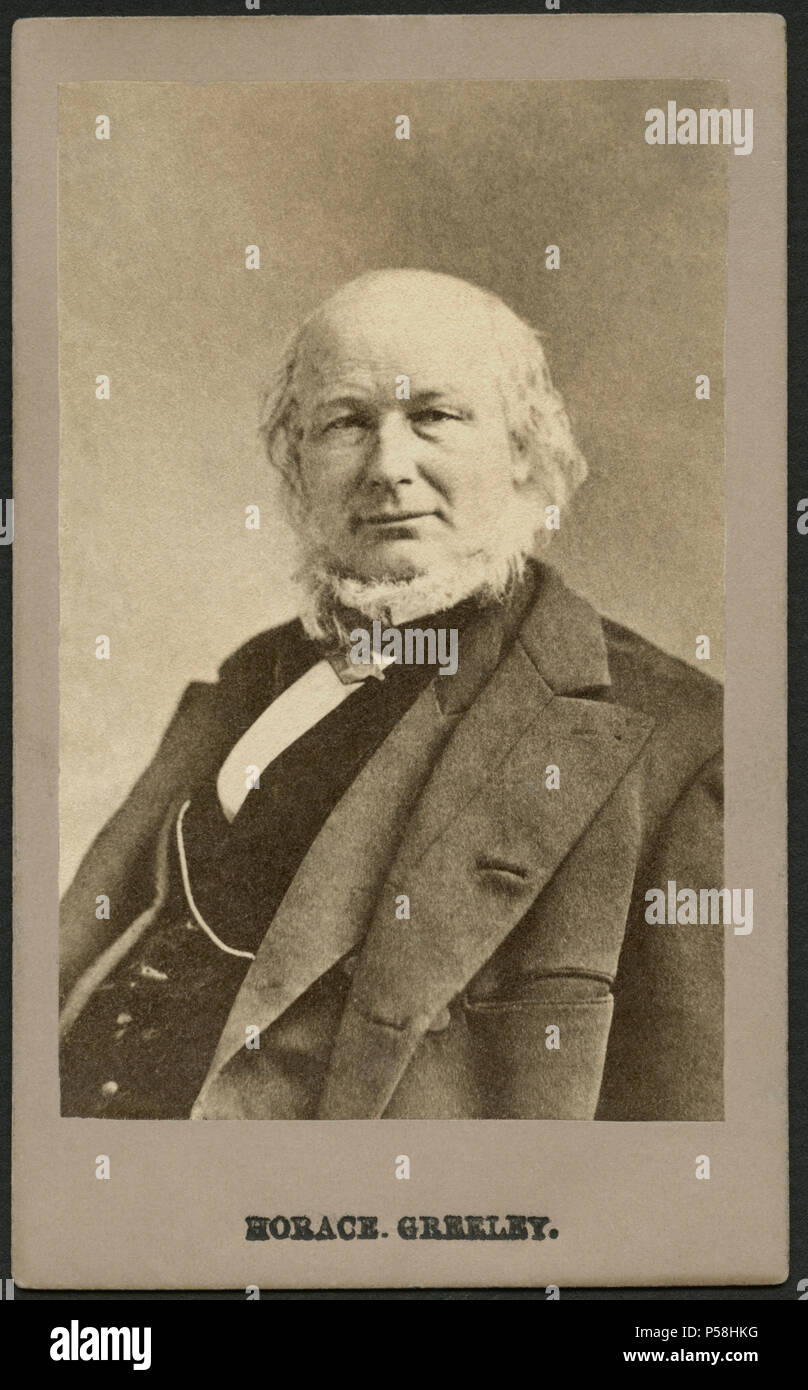 Horace Greeley (1811-1872), American Editor and Politician, Portrait ...