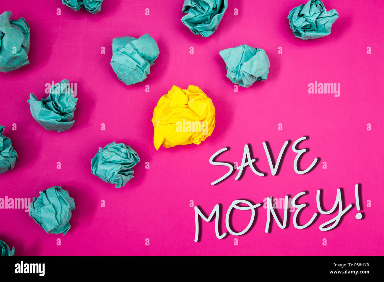 Conceptual hand writing showing Save Money Motivational Call. Business ...