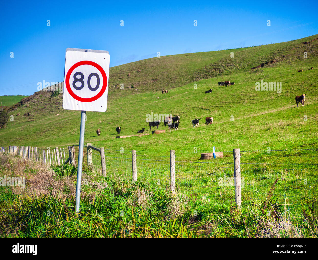 Speed limit 80 hi-res stock photography and images - Alamy