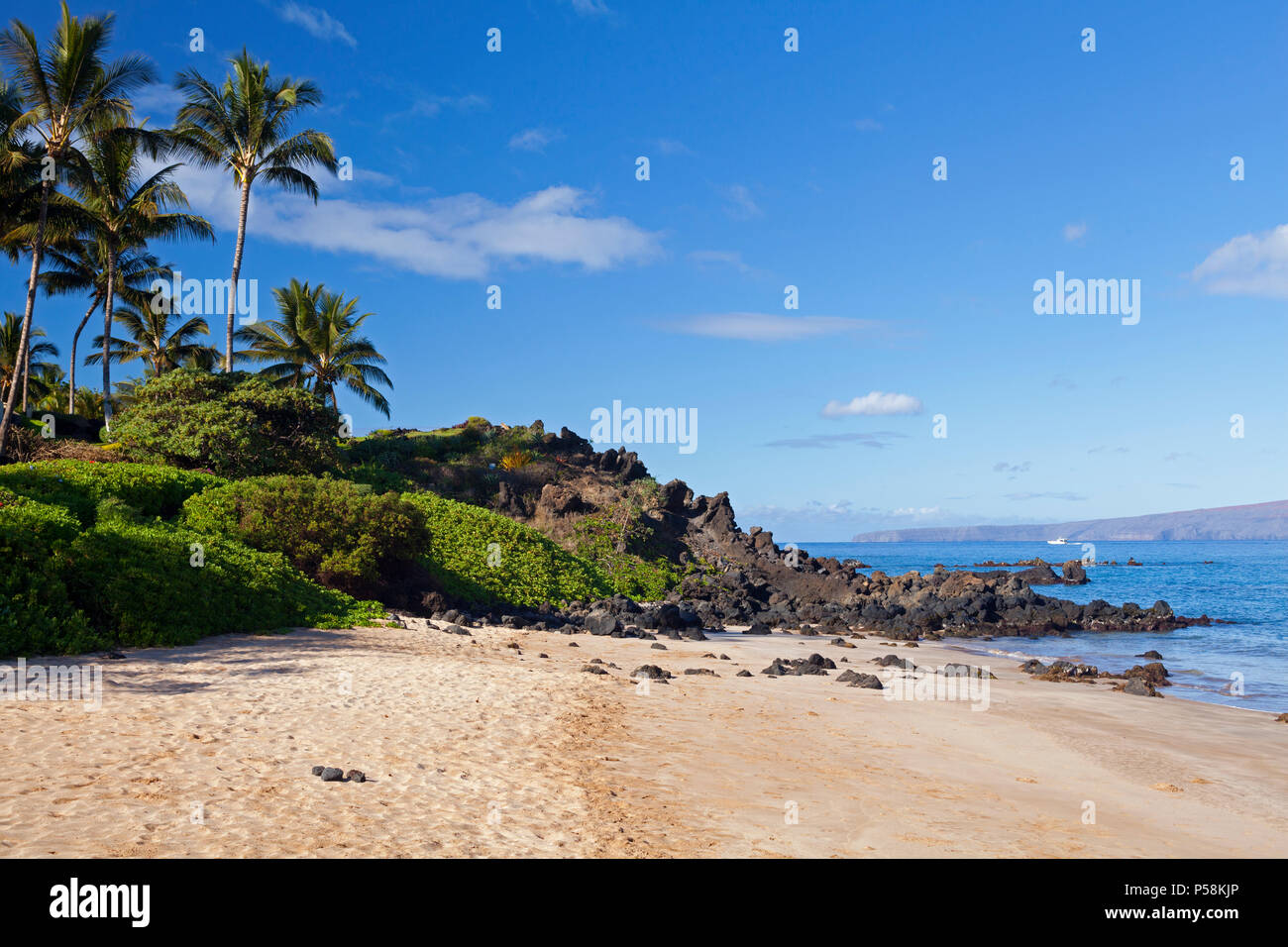 Palauea Beach also known as White Rock, Maui, Hawaii Stock Photo - Alamy