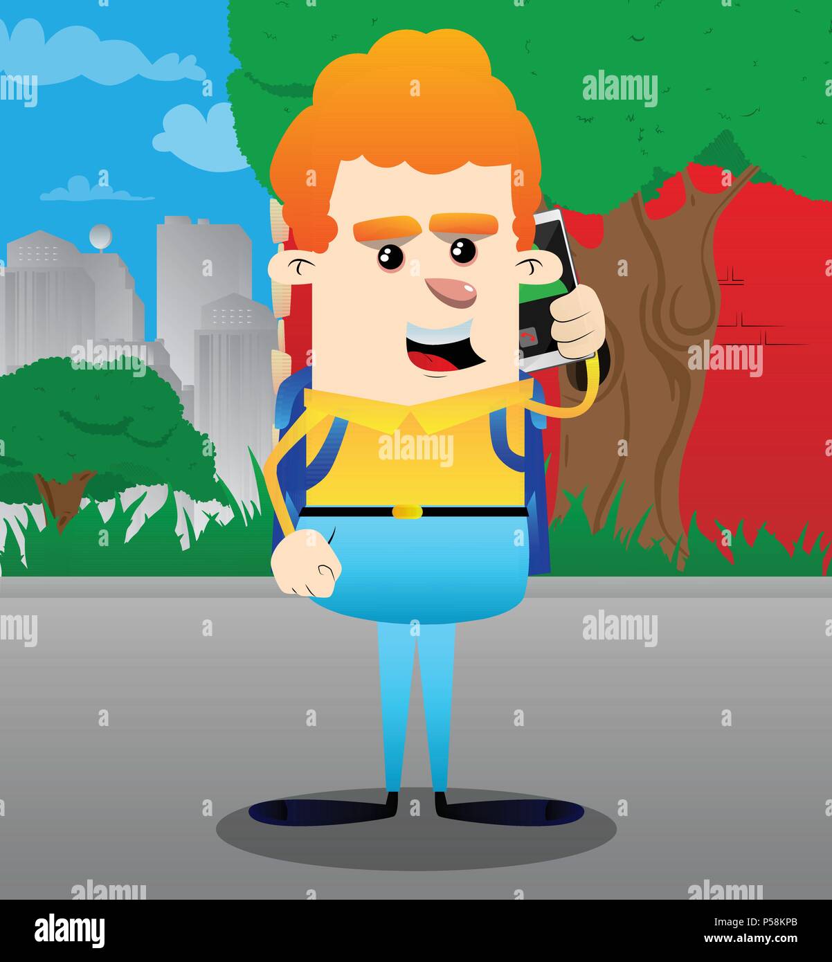 Gossiping about school Stock Vector Images - Alamy