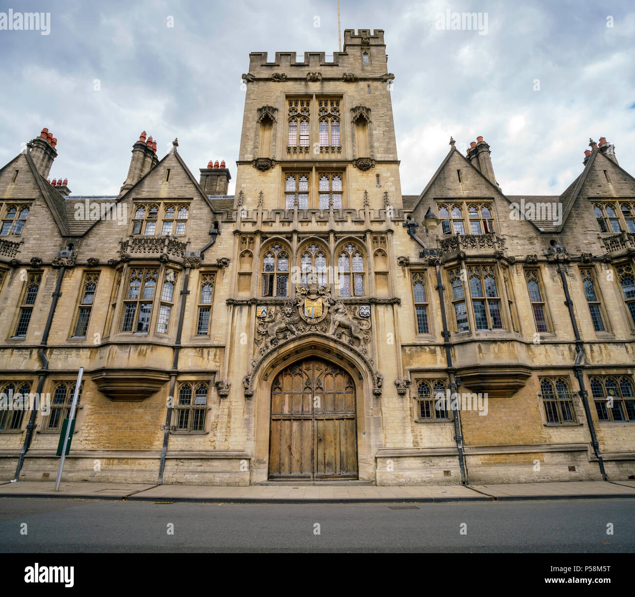 Exterior view of the Brasenose College at Oxford, United Kingdom Stock ...