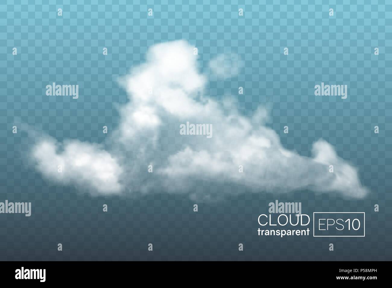 transparent realistic cloud Stock Vector Image & Art - Alamy