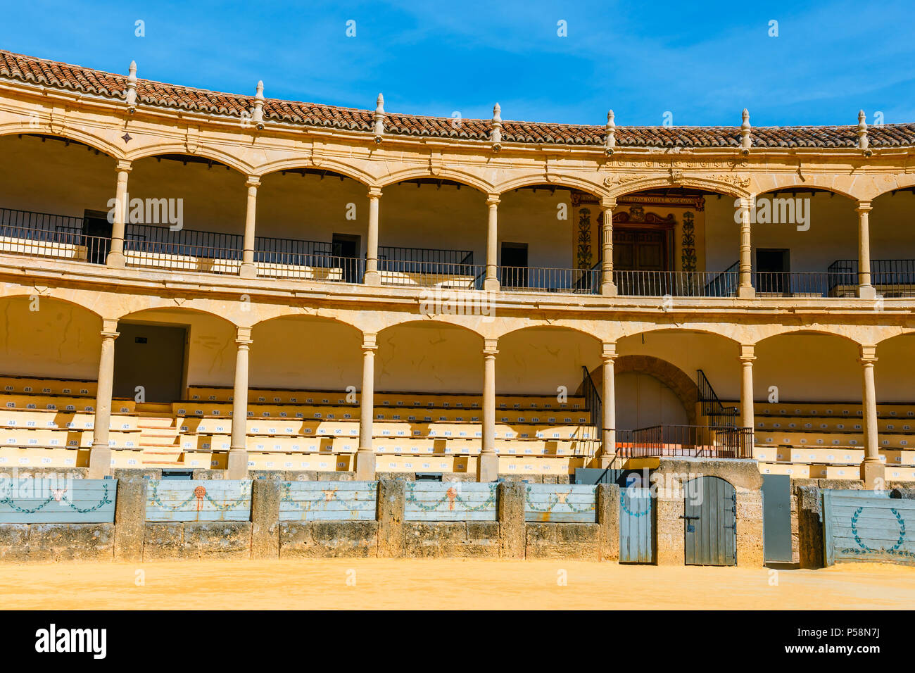 Bullring in Ronda is one of the oldest and most famous bullfighting ...