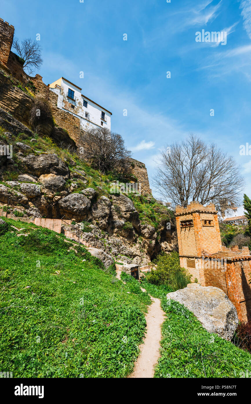 historic buildings in old town of Ronda, Spain Stock Photo - Alamy