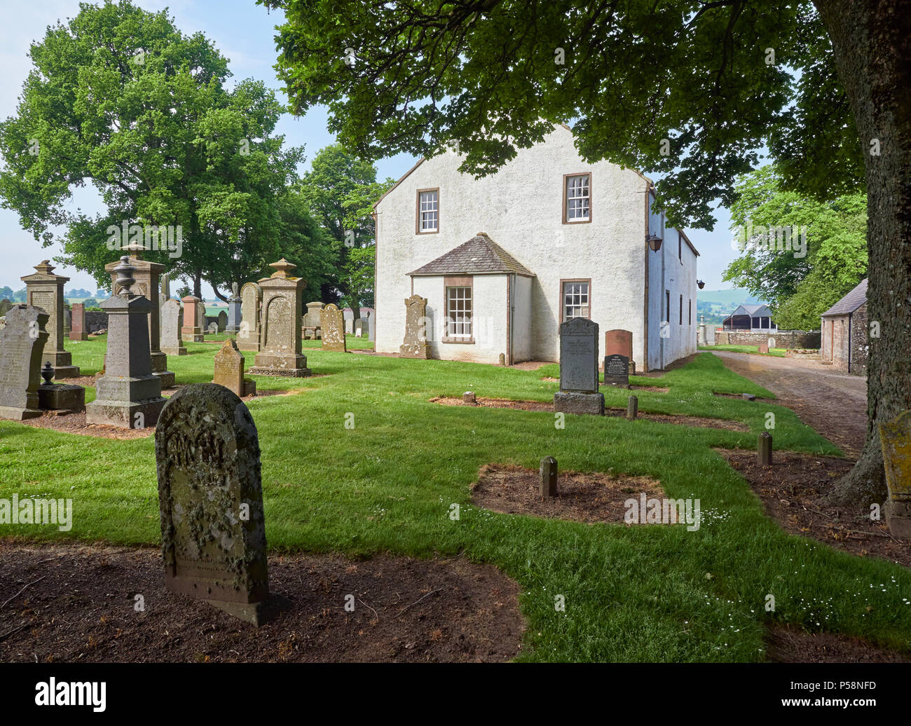 The gable End of Inverarity Kirk, situated in the small Farming Parish ...