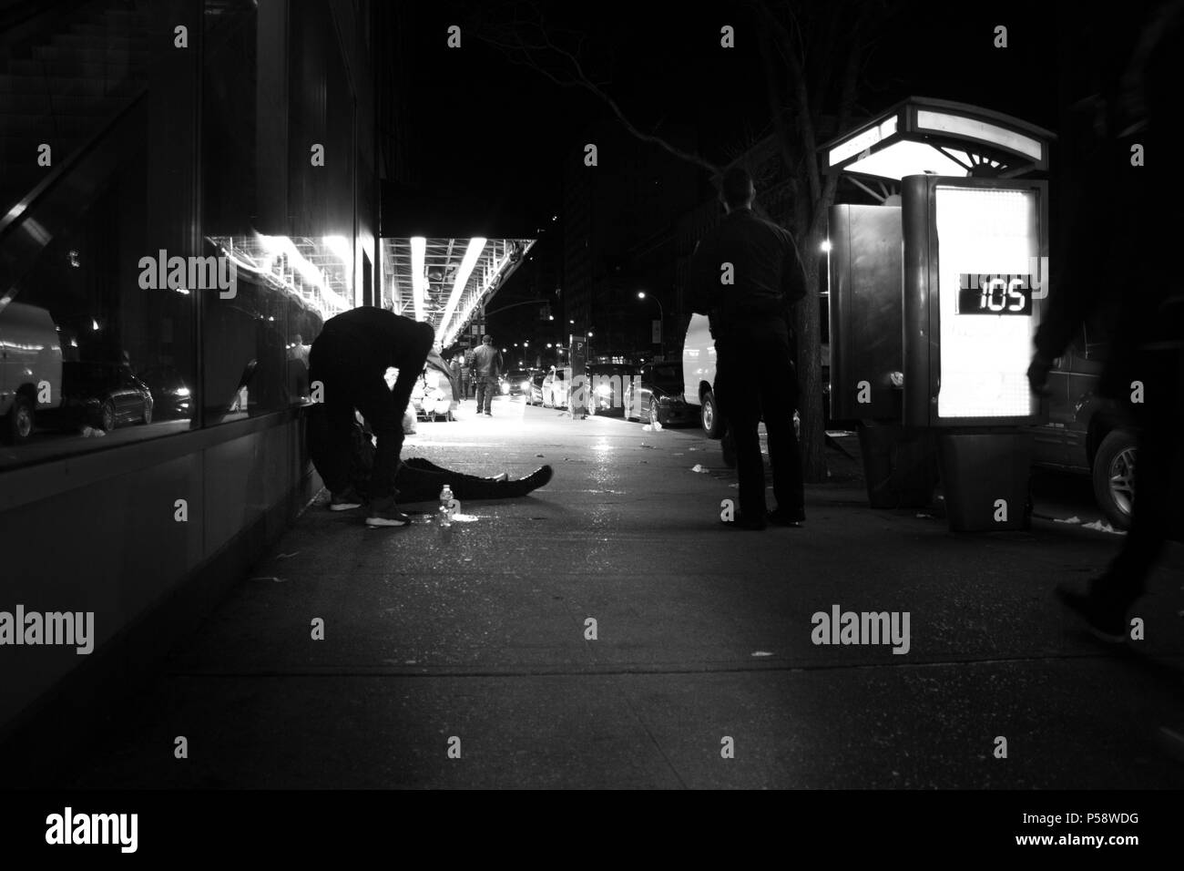 Friends on night out Black and White Stock Photos & Images - Alamy