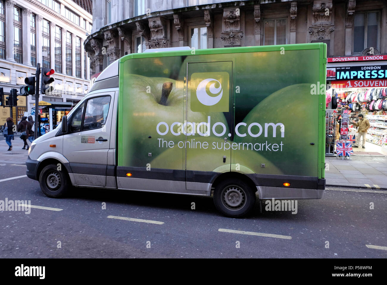 Ocado delivery van with groceries hi-res stock photography and images ...