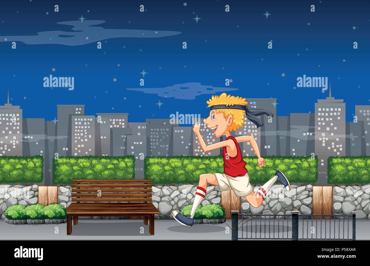 Training night Stock Vector Images - Alamy