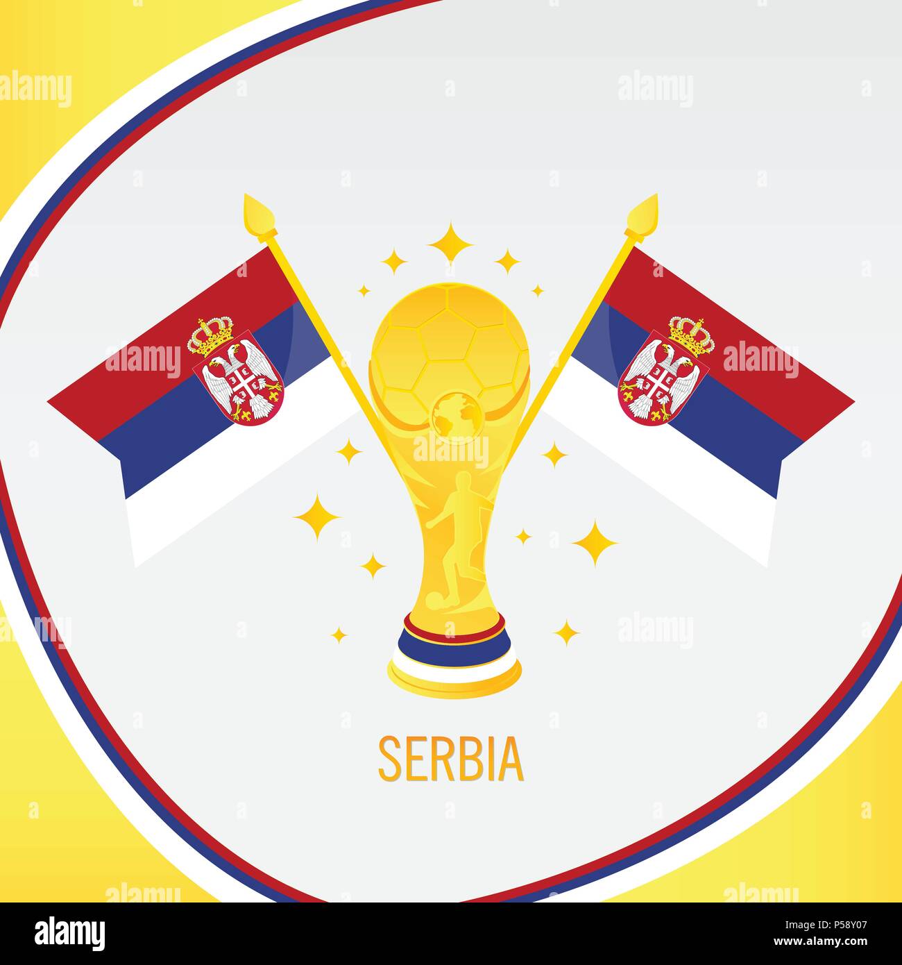 Flags of serbia Stock Vector Images - Alamy