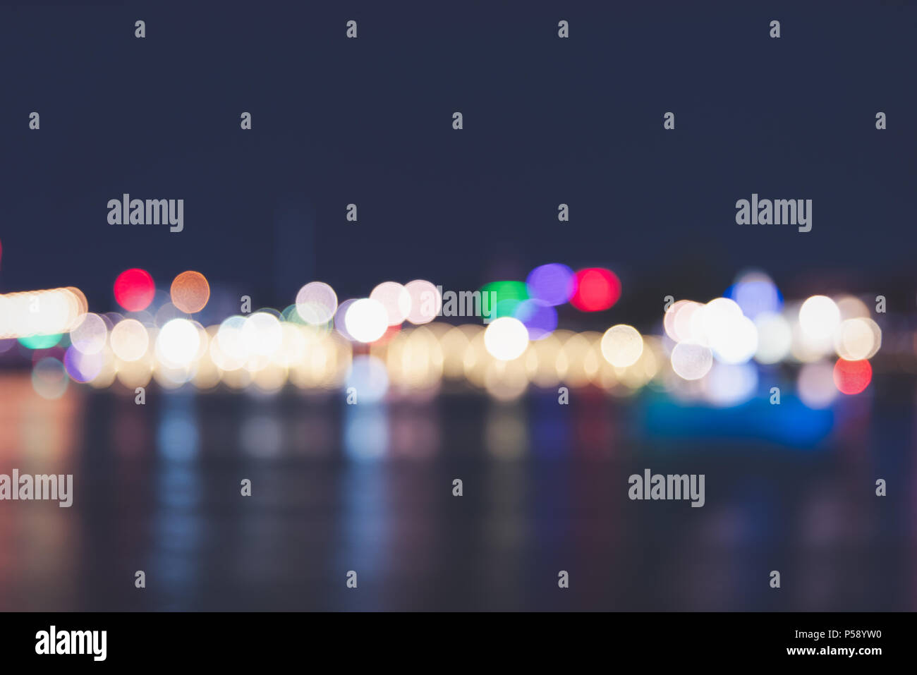Beautiful Bokeh of Colors Stock Photo - Alamy