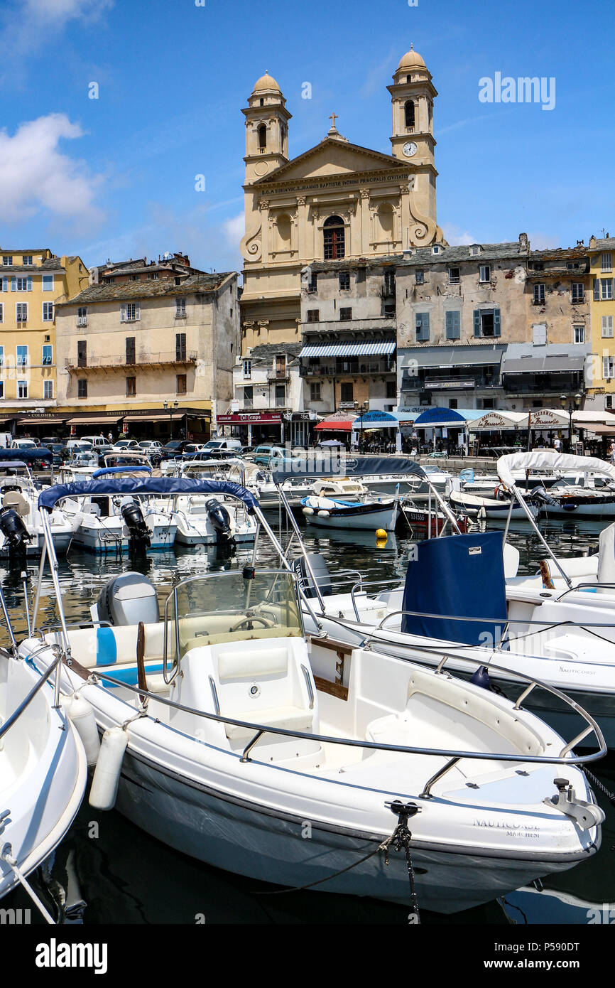 The Old Port of Bastia Stock Photo - Alamy
